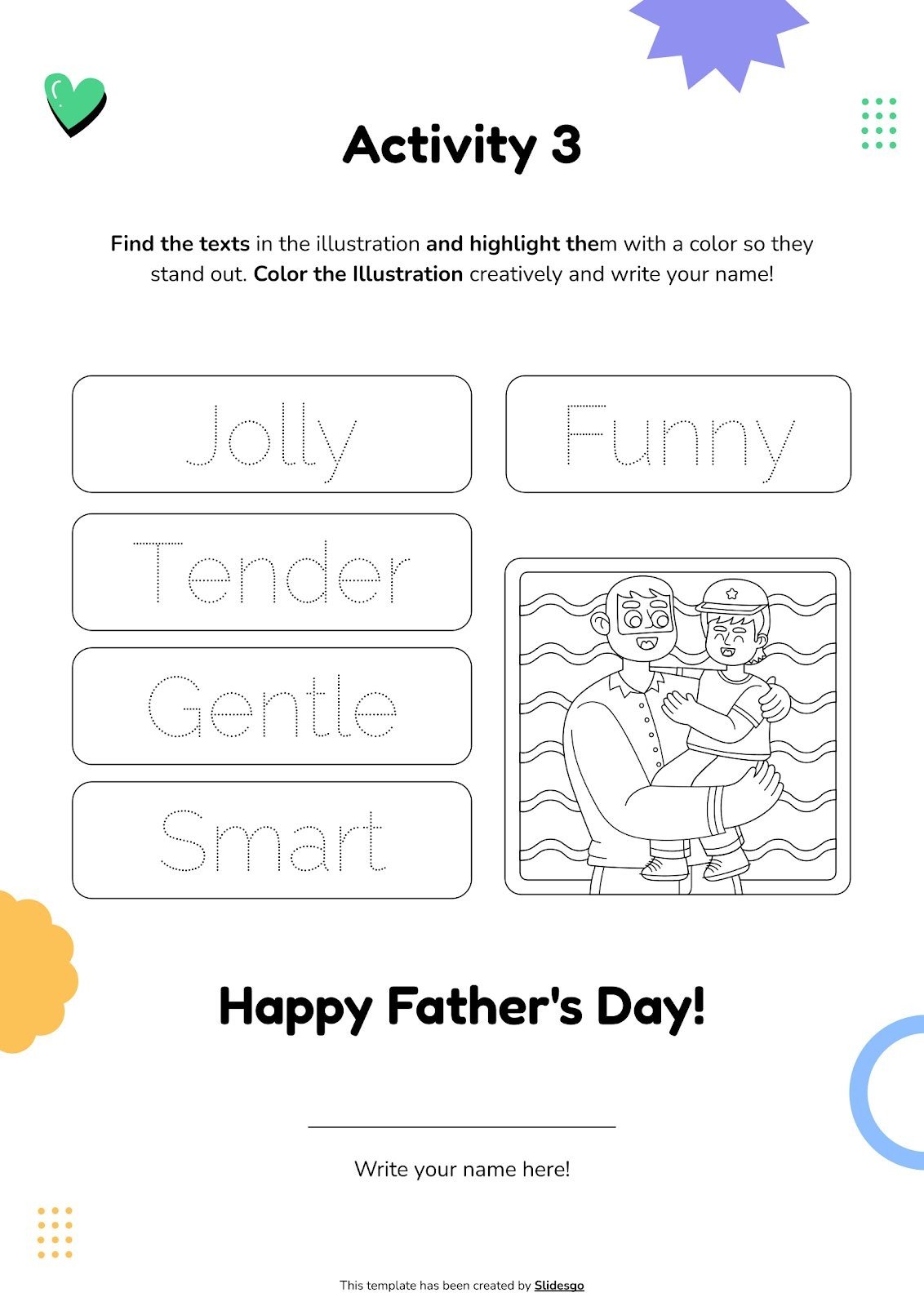 Father's Day Presents for Pre-K Students Presentation