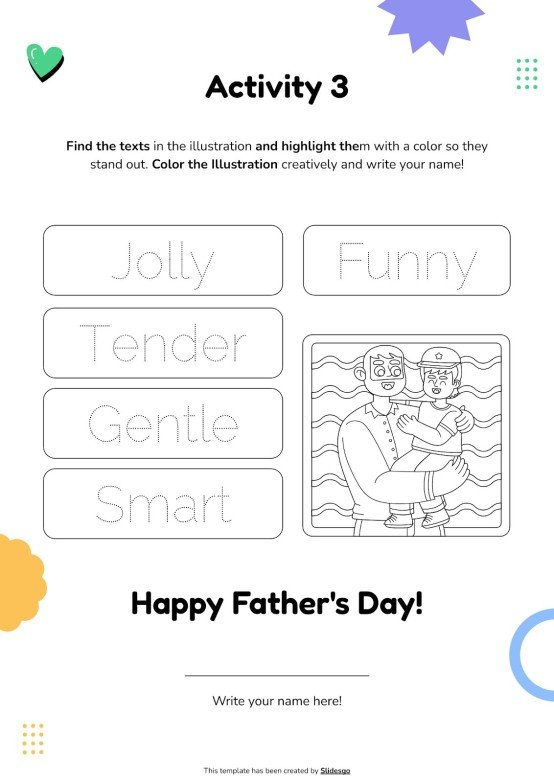 Father's Day Presents for Pre-K Students Presentation