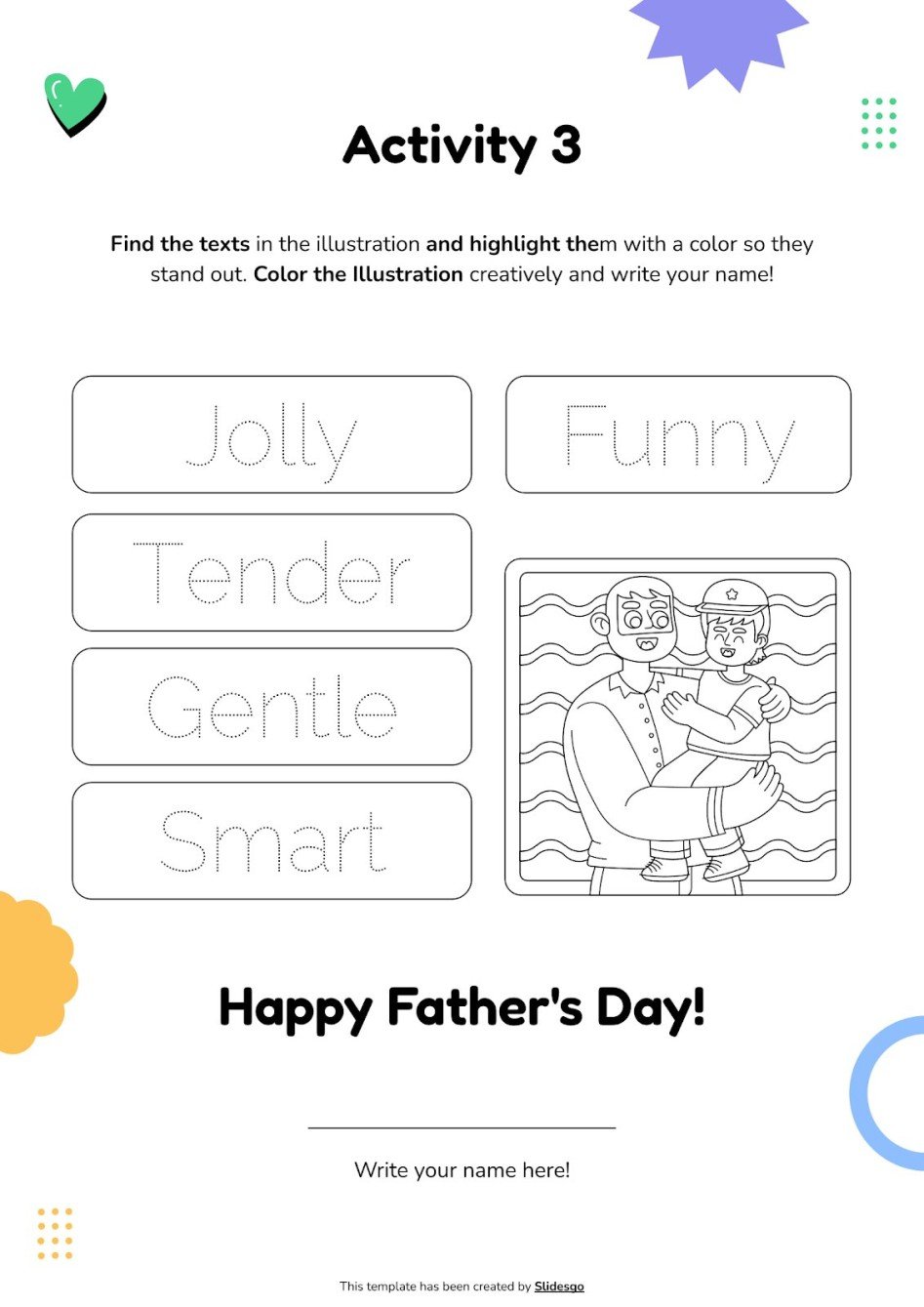 Father's Day Presents for Pre-K Students Presentation