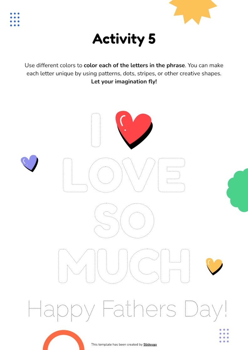 Father's Day Presents for Pre-K Students Presentation