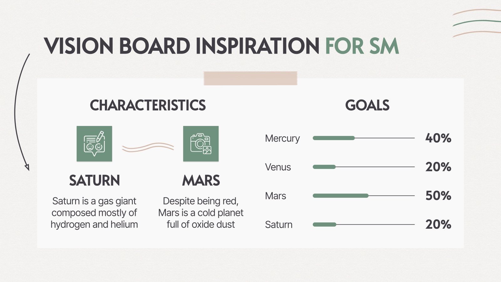 Vision Board Inspiration for Social Media Infographics