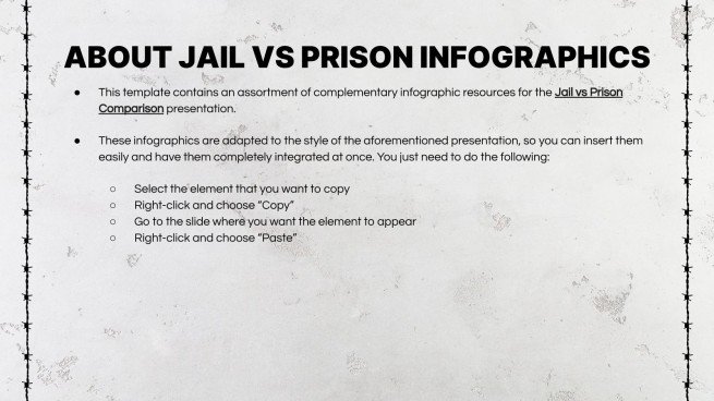 Infografía comparativa entre cárcel y prisión