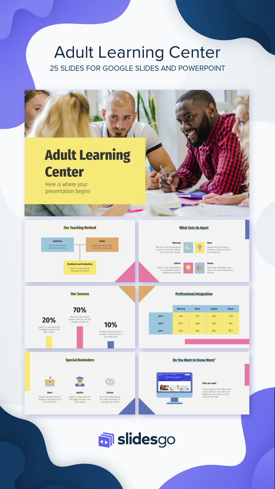 Adult Learning Center Google Slides Theme and PPT Template