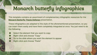 Infografía de defensa de tesis de mariposa monarca