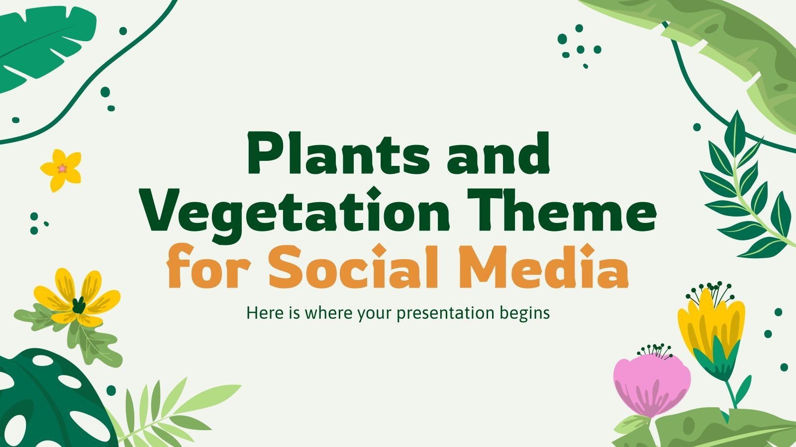 Kostenlose Vorlagen zum Thema Pflanzen für Google Slides und PowerPoint