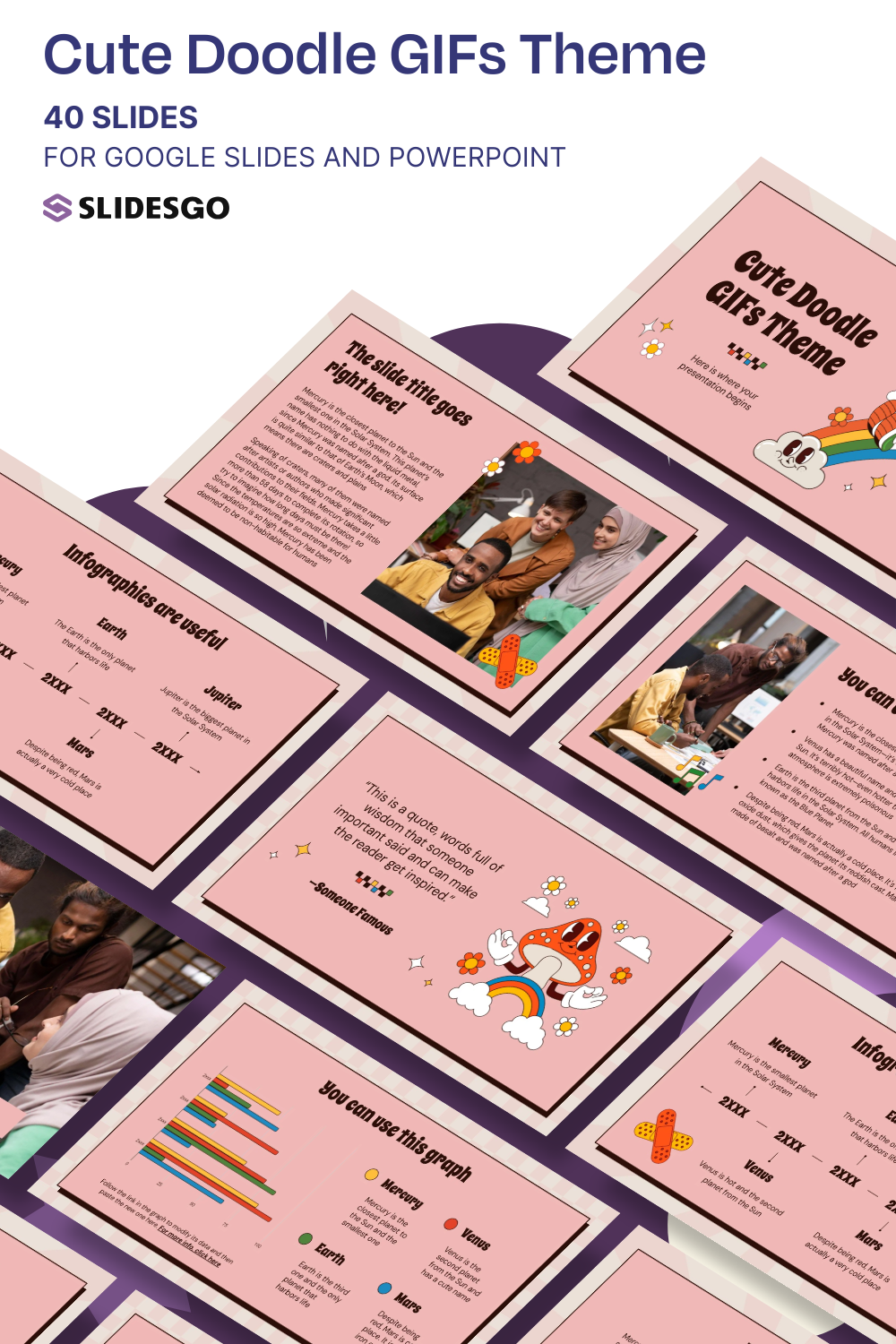 Cute Doodle GIFs Theme Presentation