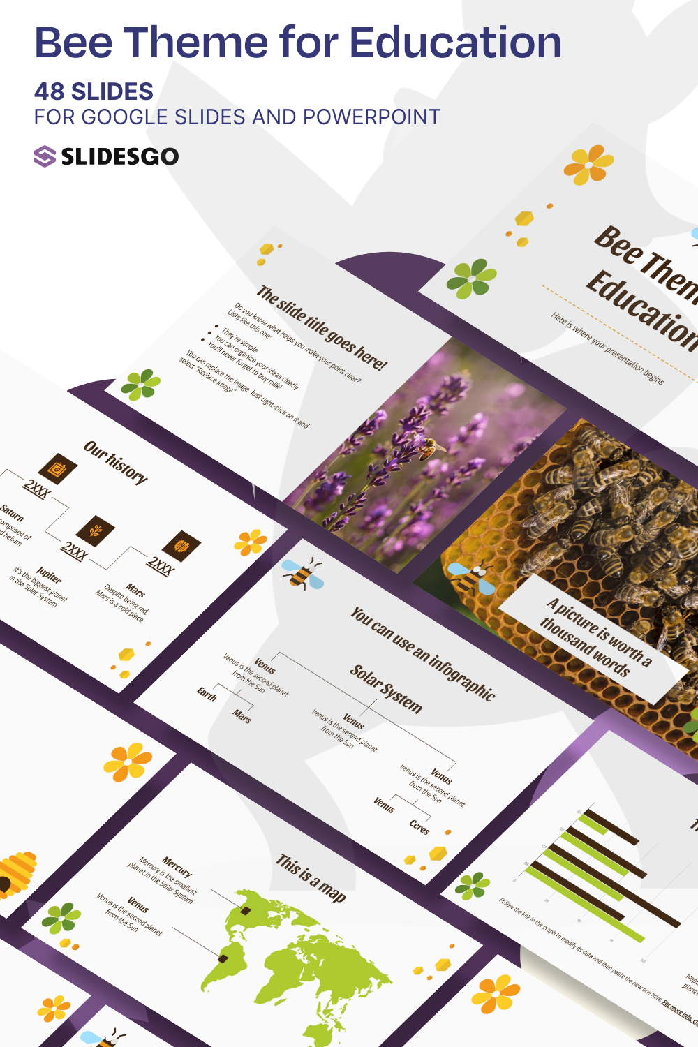 Bee Theme for Education Presentation
