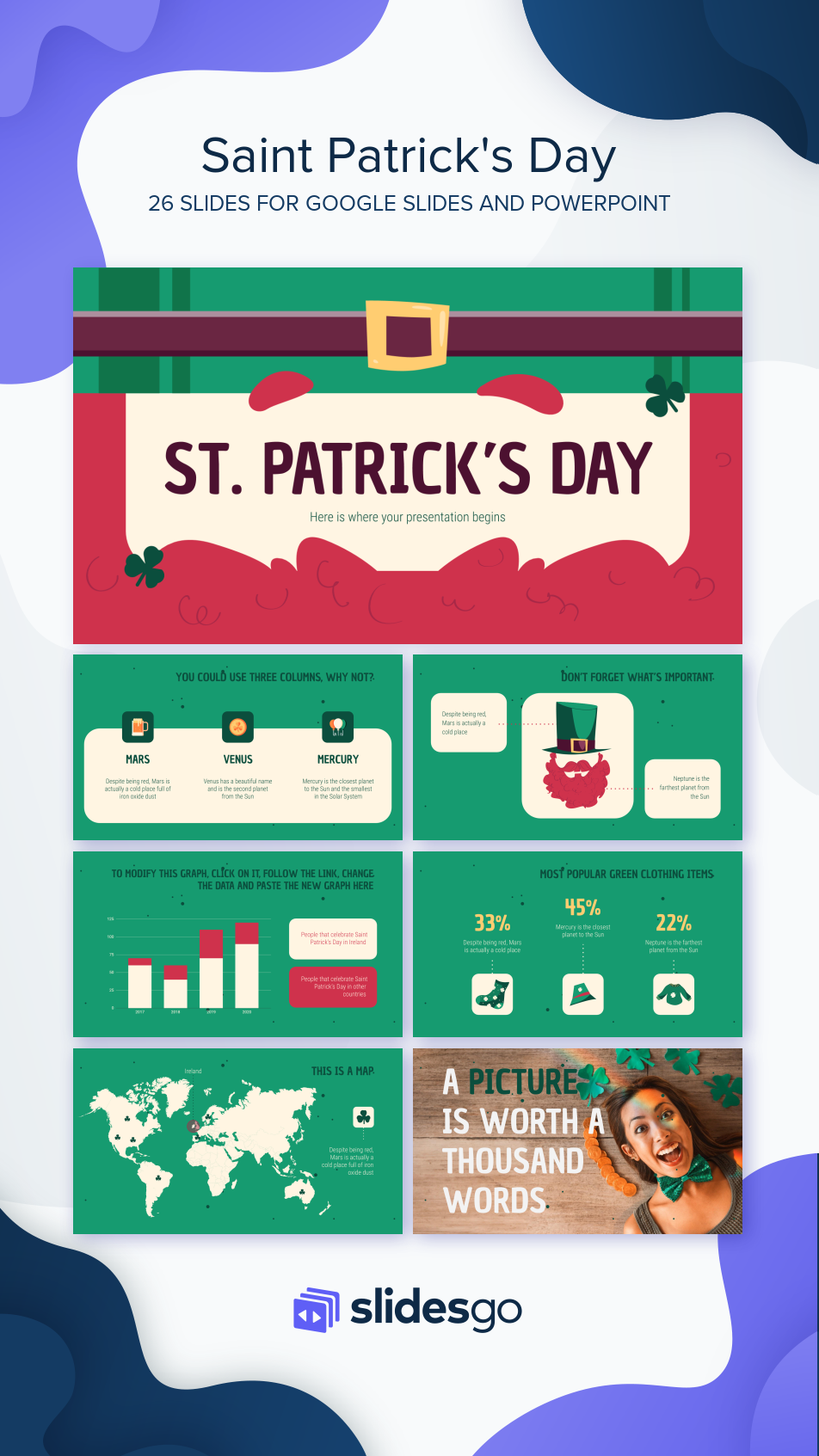 Saint Patrick's Day Google Slides Theme & PowerPoint Template