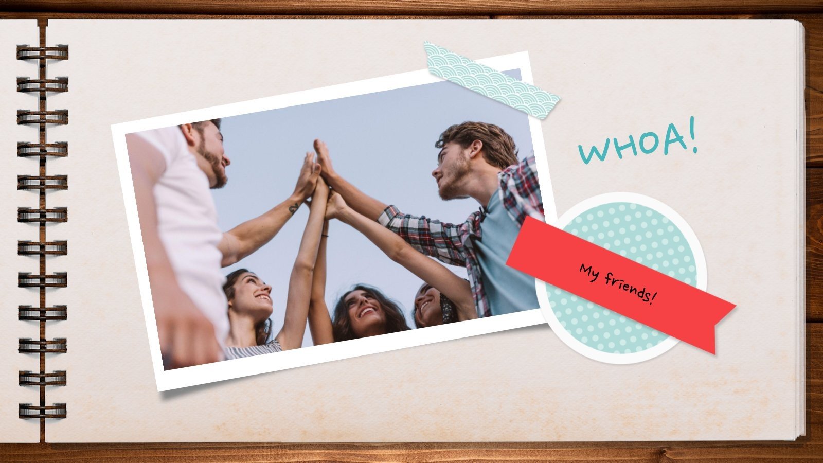 Memories Photo Album Google Slides Theme and PPT Template