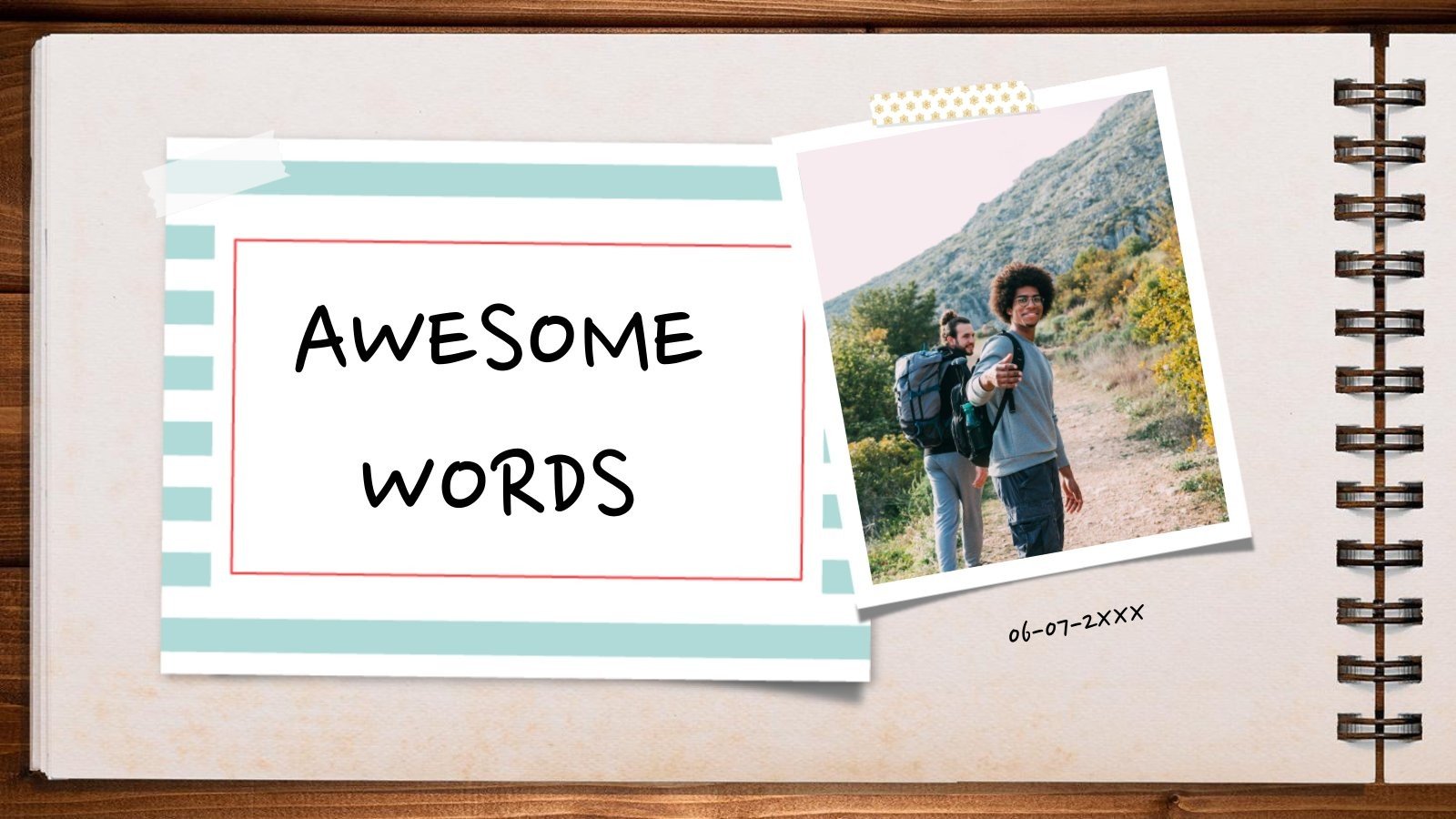 Memories Photo Album Google Slides Theme and PPT Template