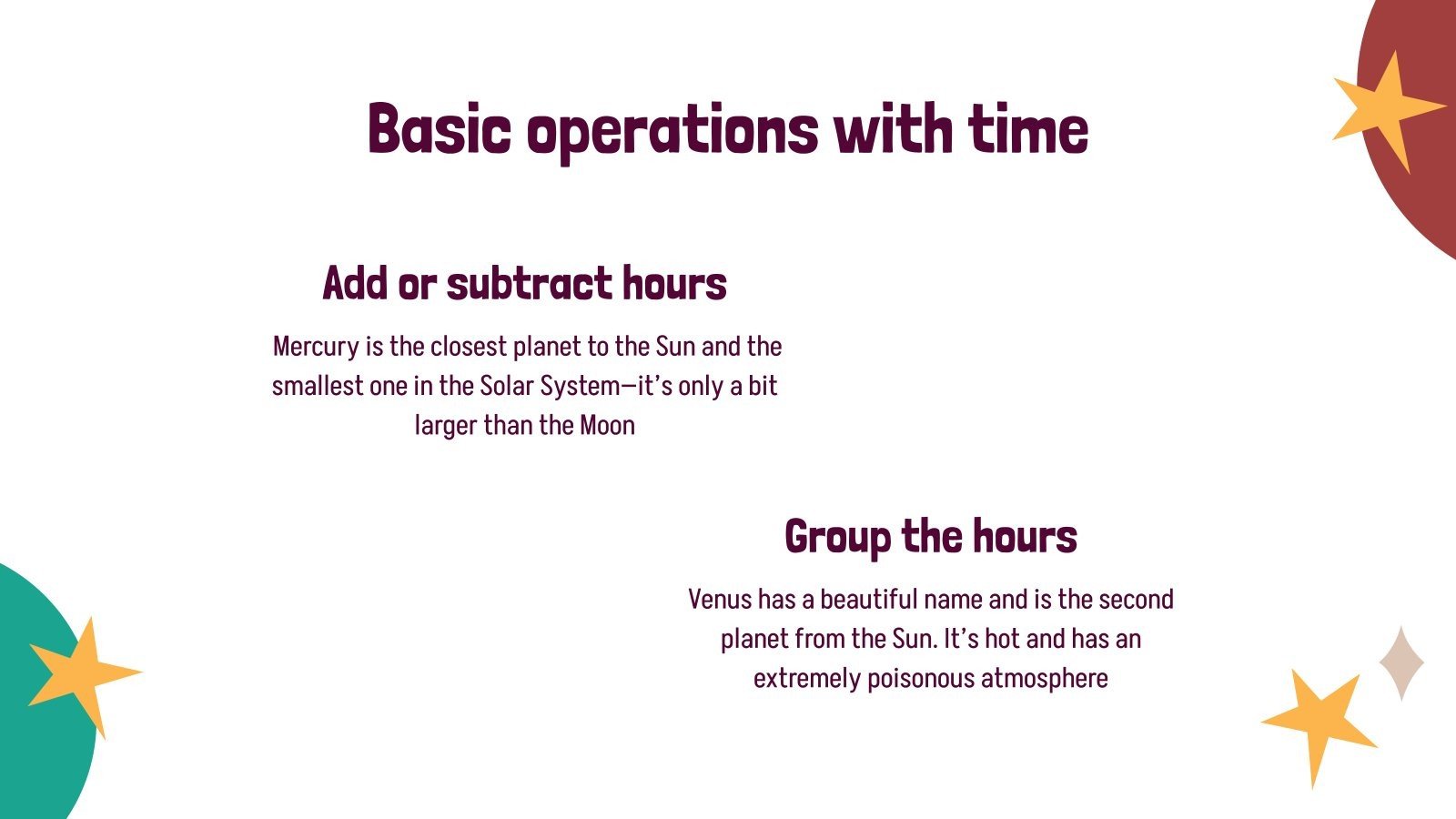 What Time Is It? Presentation