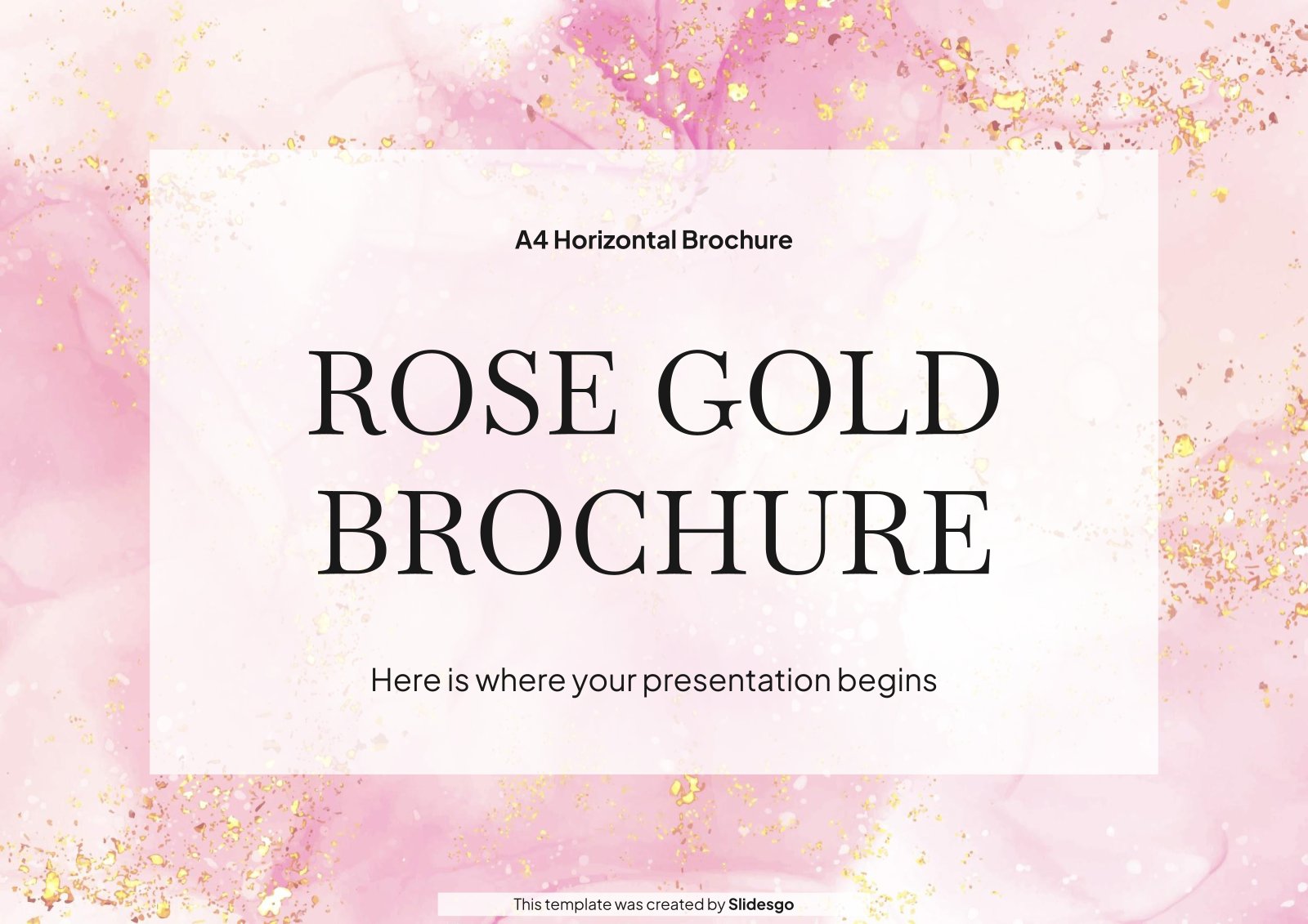 Rose Gold Brochure Presentation