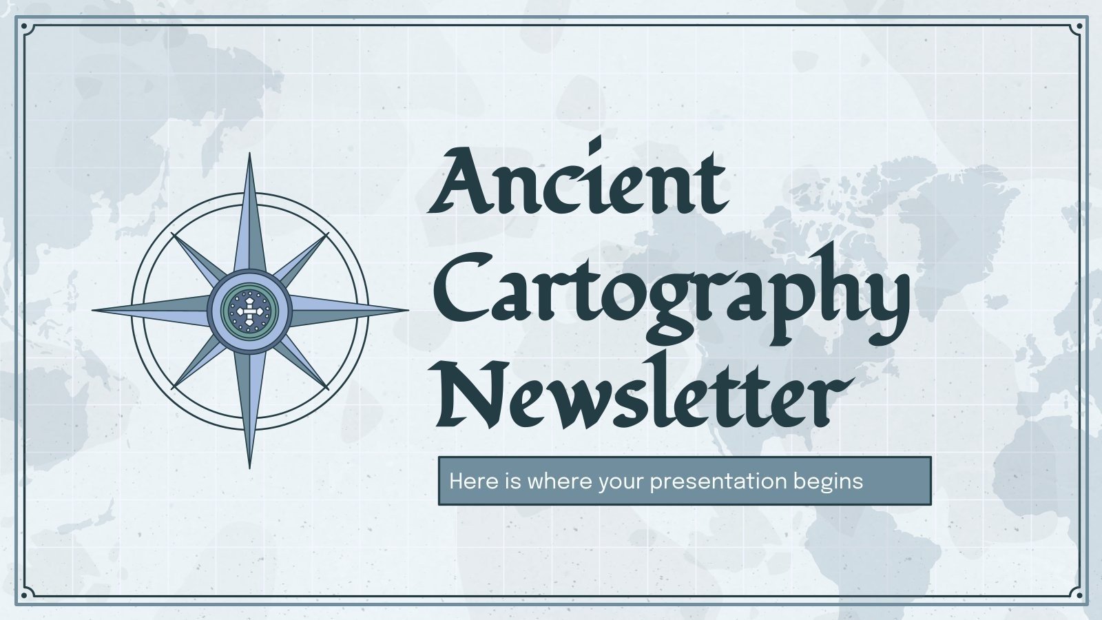 Ancient Cartography Newsletter Presentation