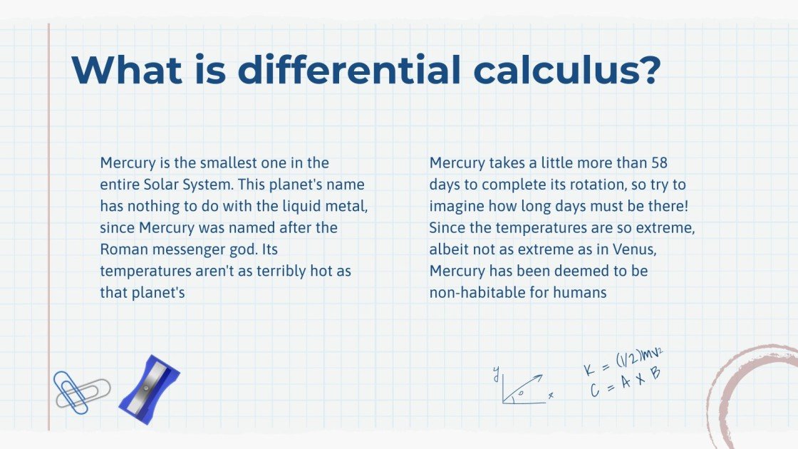 Differential and Integral Calculus Lesson for College