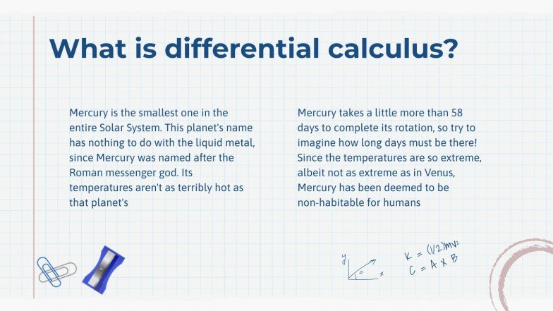 Differential and Integral Calculus Lesson for College