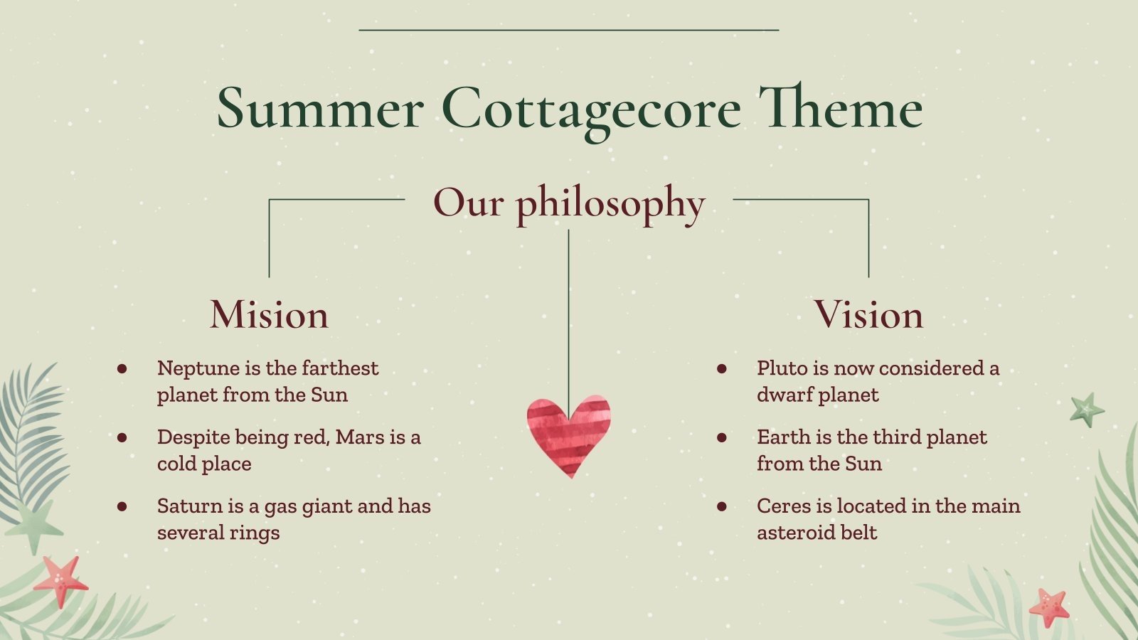Summer Cottagecore Theme Infographics Template