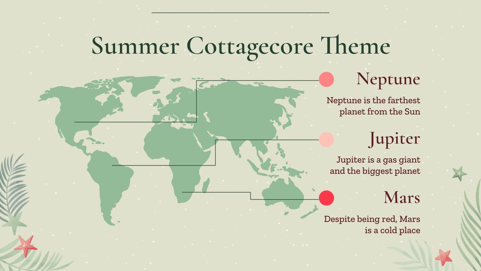 Summer Cottagecore Theme Infographics Template
