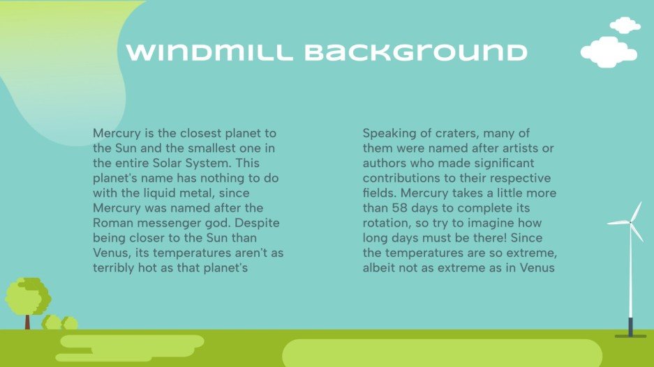 Renewable Energy: Windmill Presentation