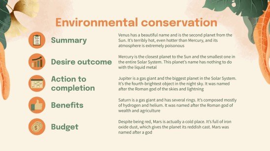 Infografía: propuesta de proyecto de conservación ambiental