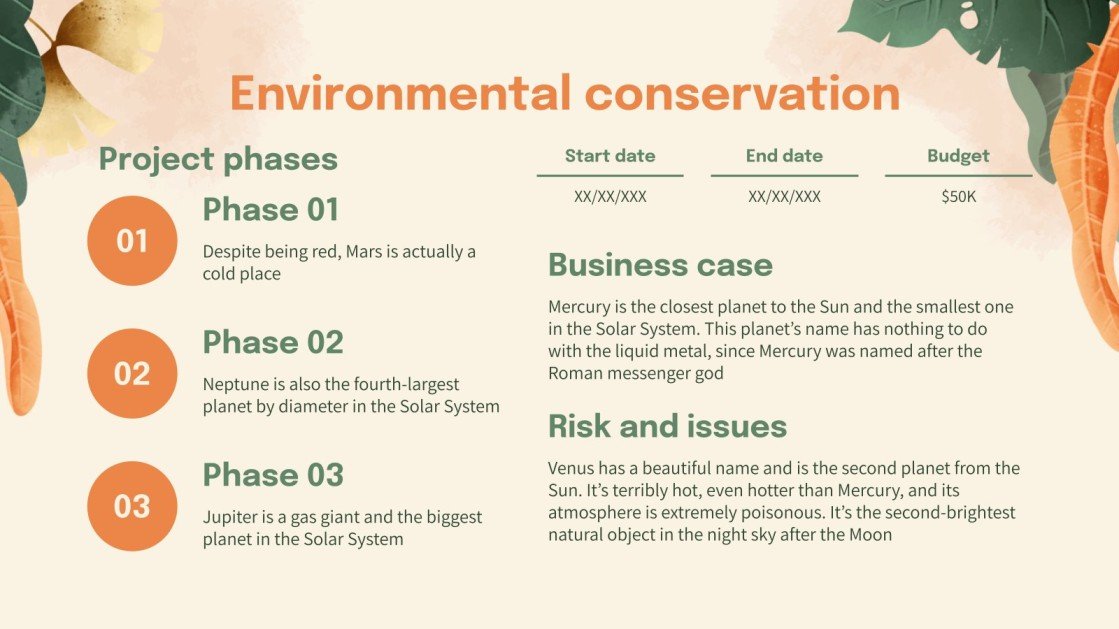 Infografía: propuesta de proyecto de conservación ambiental