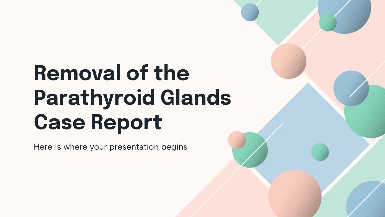 Informe de caso de extirpación de las glándulas paratiroides