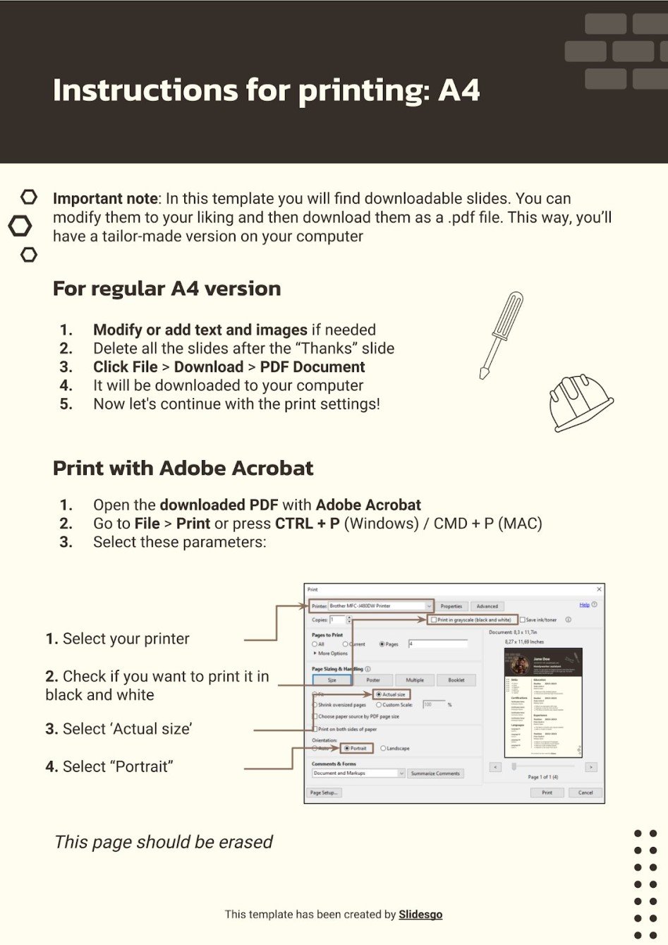 Handyworker Assistant CV Presentation