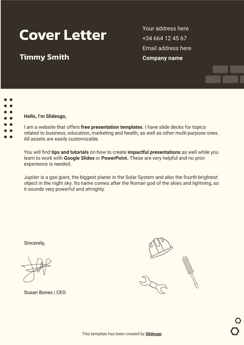 Handyworker Assistant CV Presentation