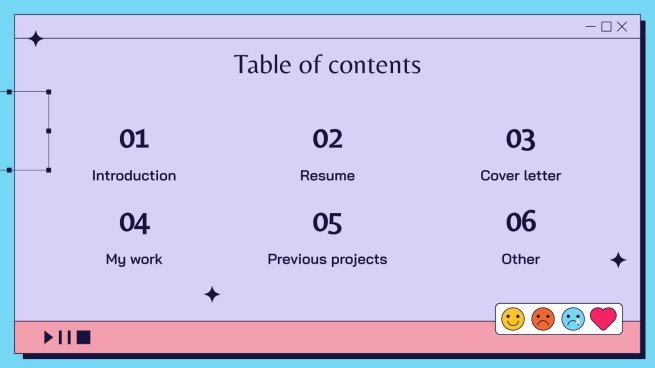 Cute Interface Portfolio Presentation