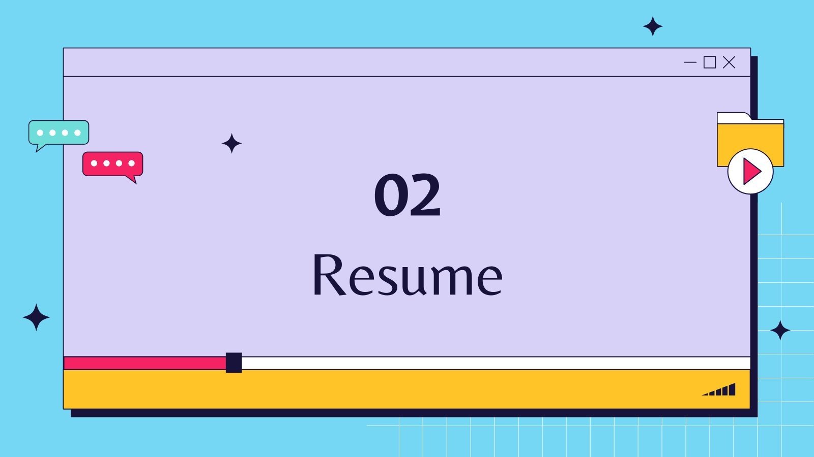 Cute Interface Portfolio Presentation