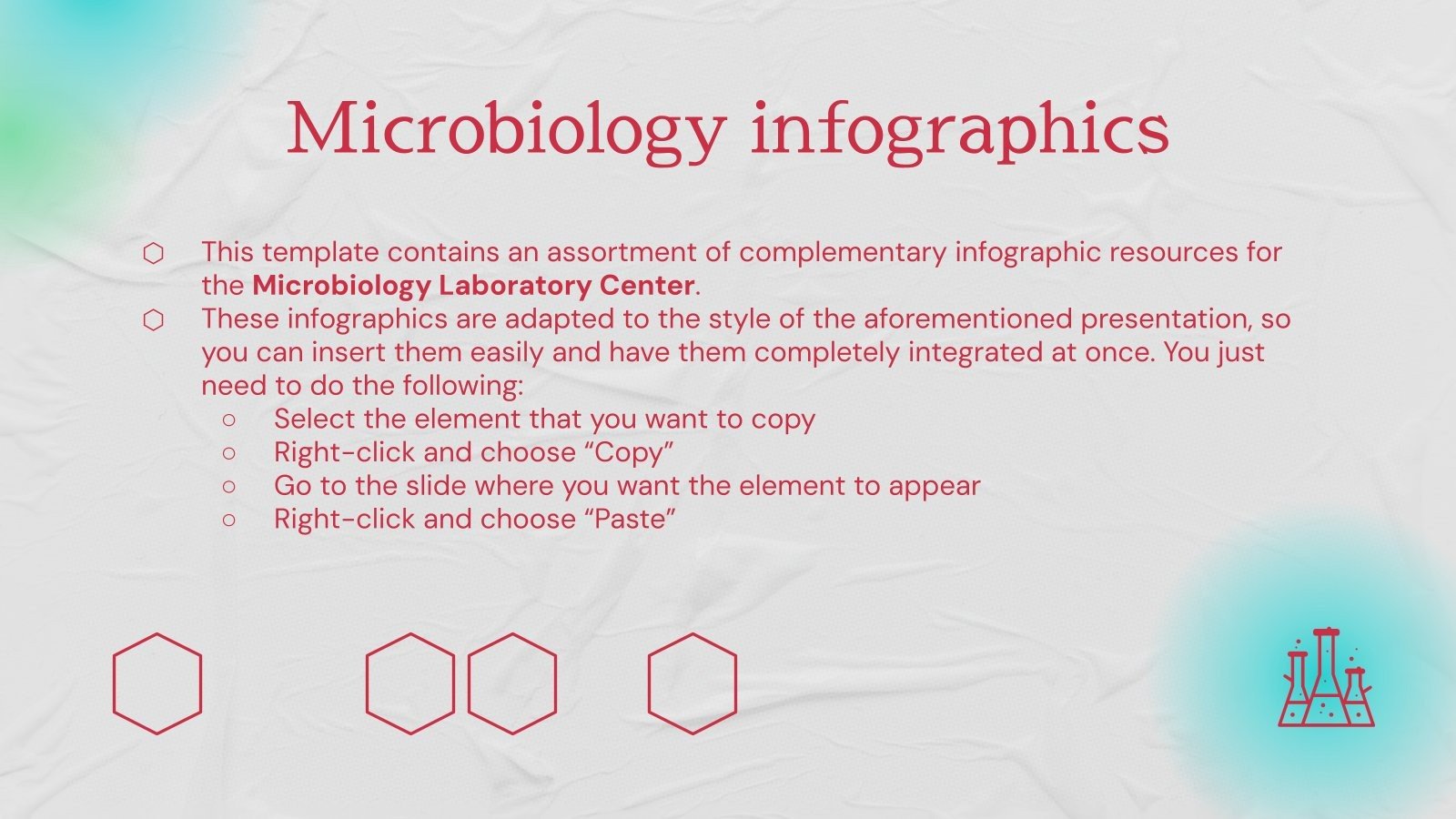 Microbiology Laboratory Center Infographics Template