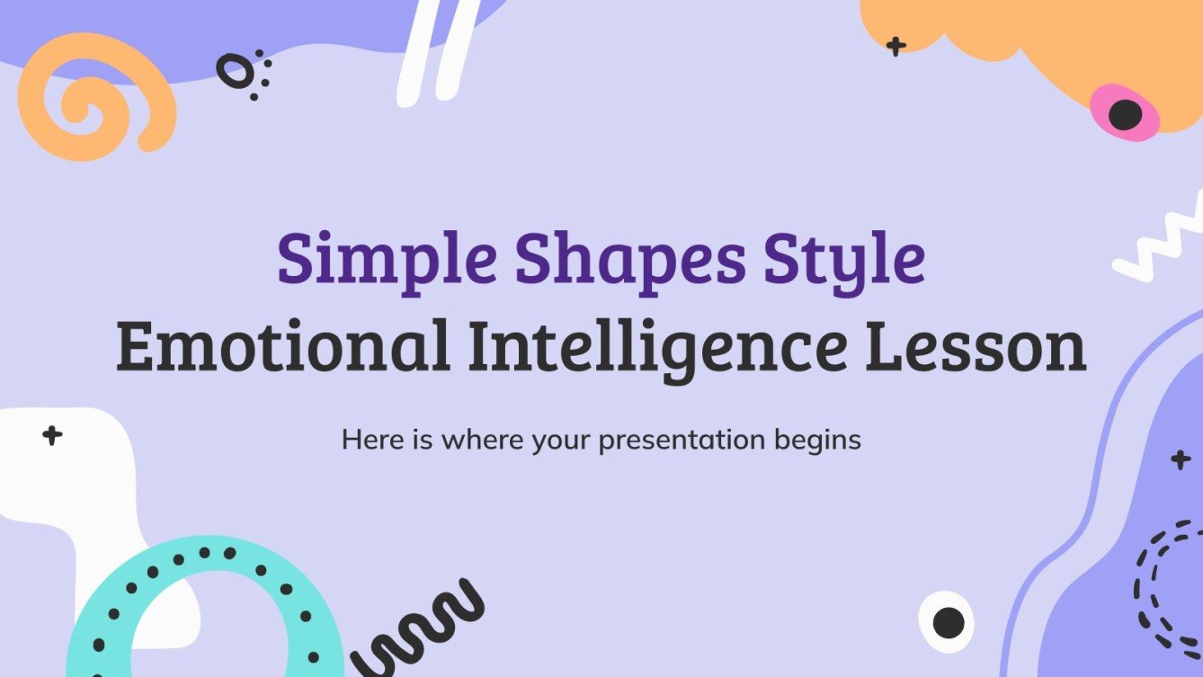 Simple Shapes Style Emotional Intelligence Lesson