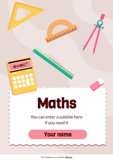 Cover Pages for Your Subjects Presentation