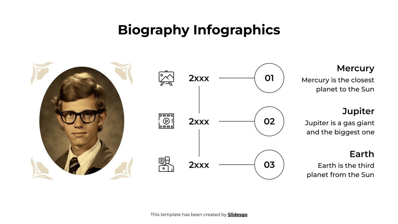 Biography Infographics Template