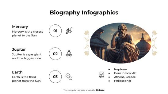 Biography Infographics Template
