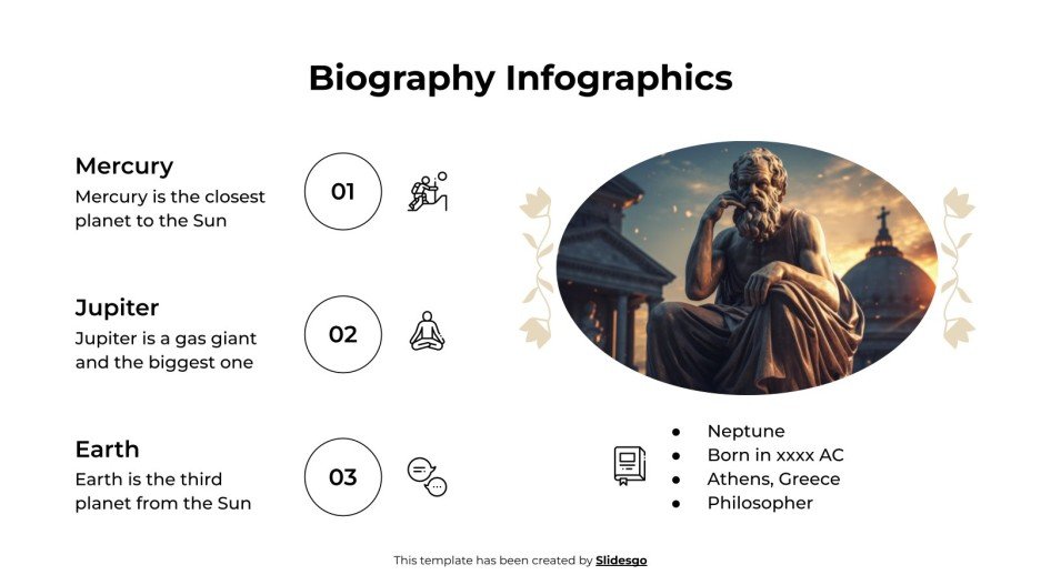 Biography Infographics Template