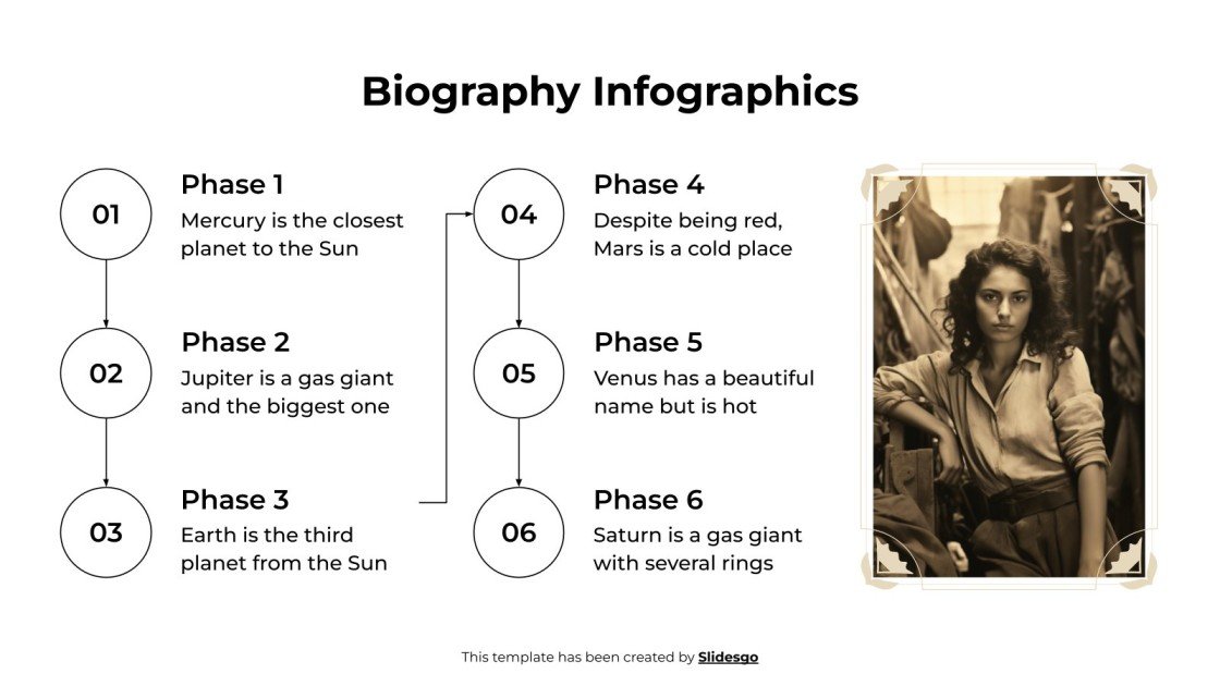 Biography Infographics Template