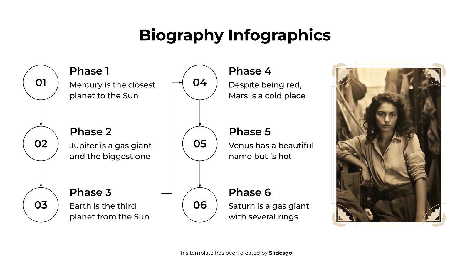 Biography Infographics Template