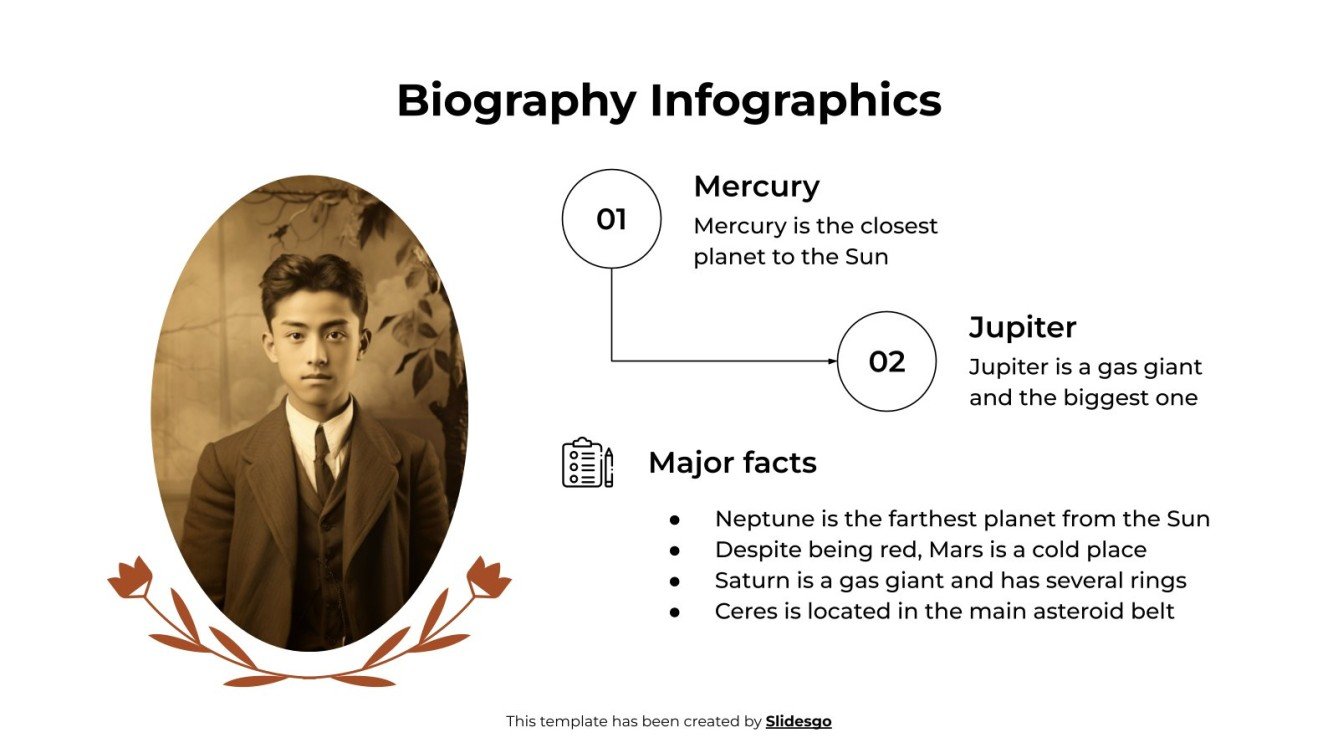 Biography Infographics Template
