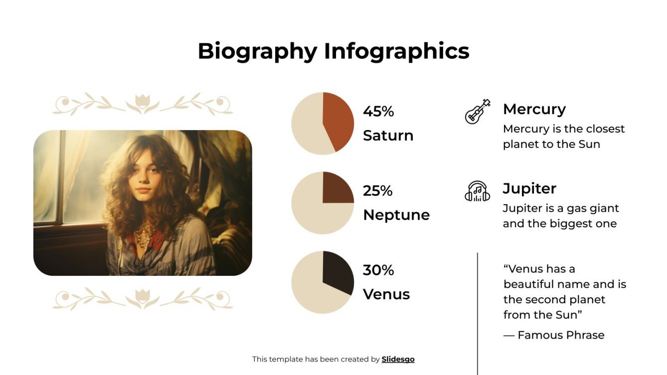 Biography Infographics Template