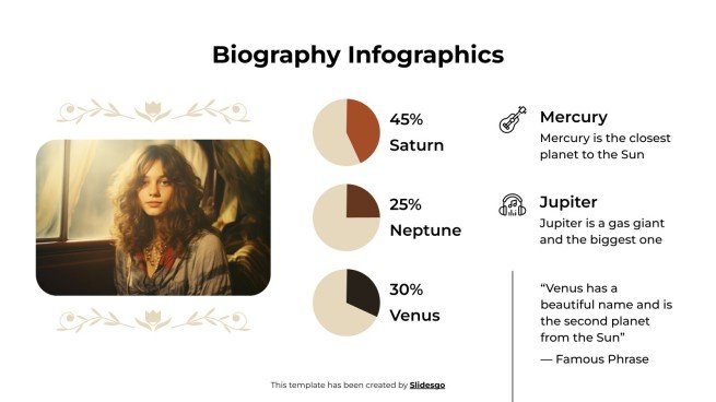 Biography Infographics Template