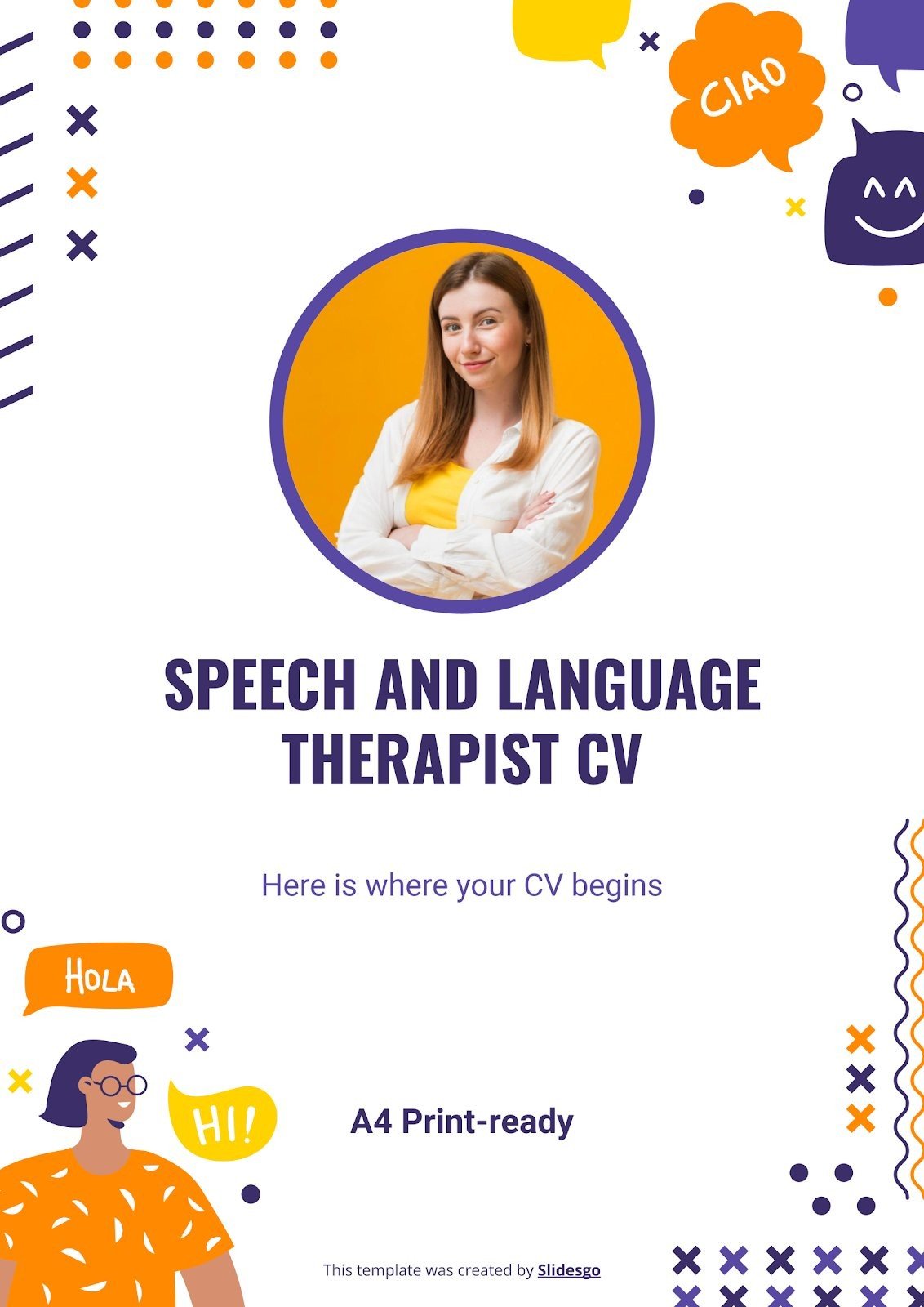 Speech and Language Therapist CV Presentation