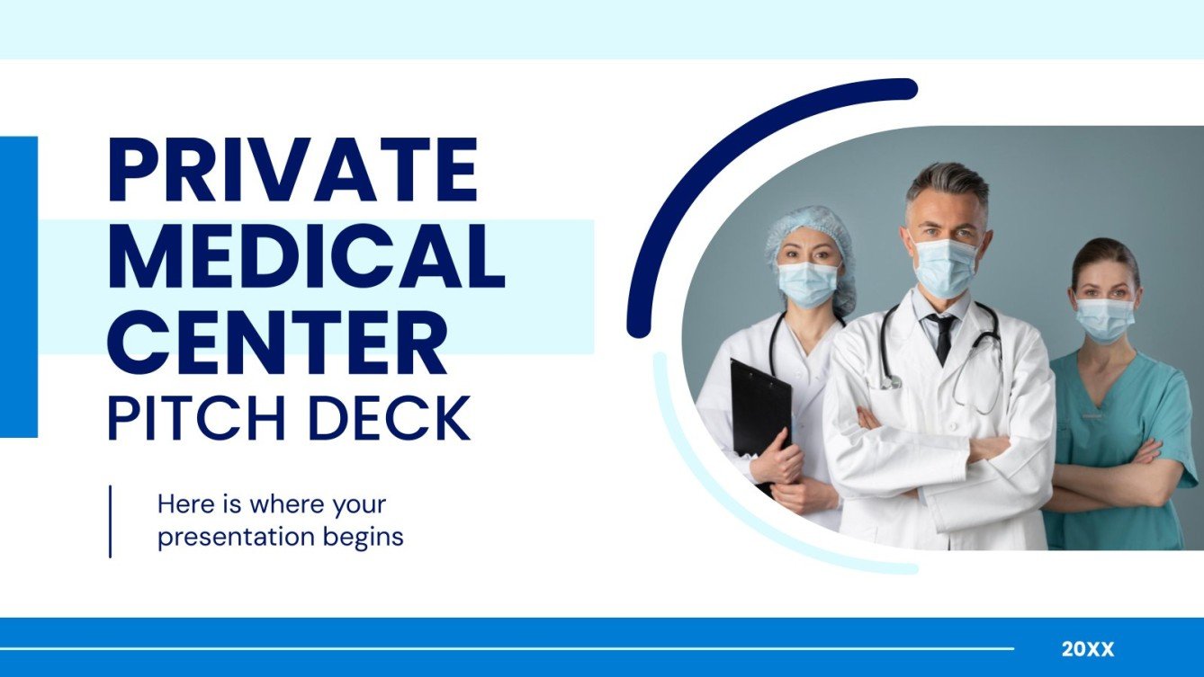 Private Medical Center Pitch Deck Presentation