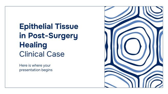 Tejido epitelial en caso clínico de curación posquirúrgica