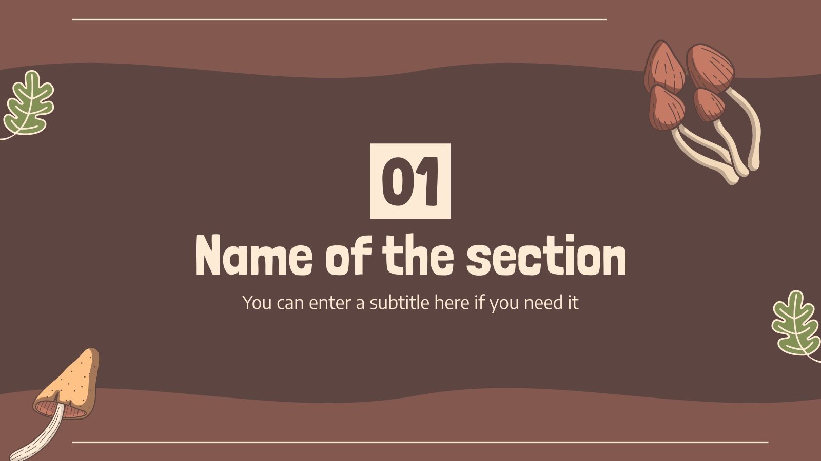 Mushrooms Theme Presentation