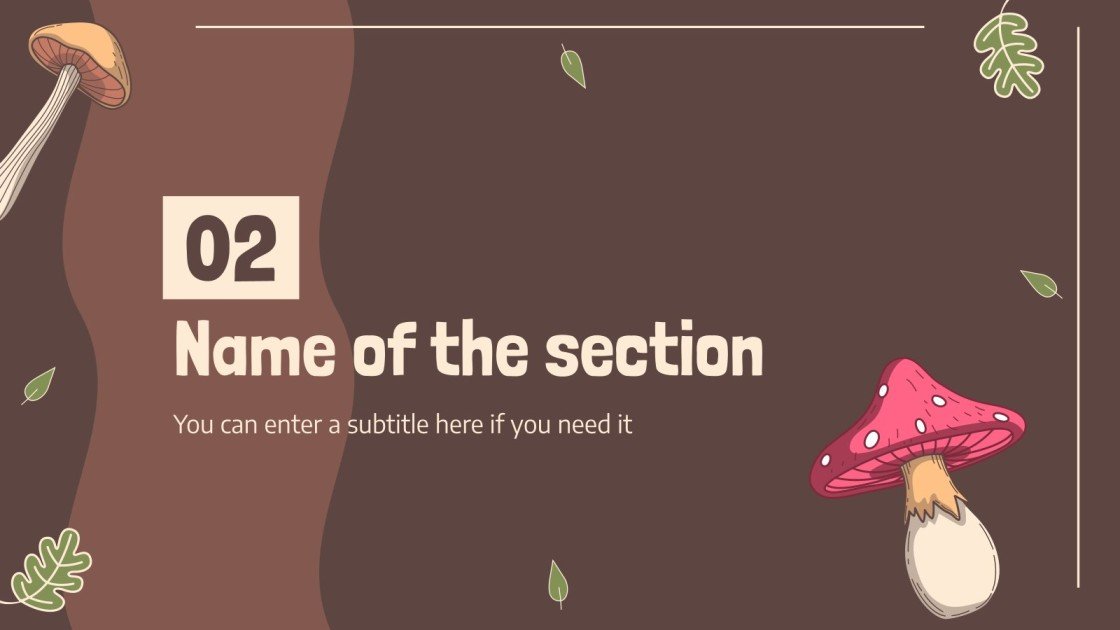 Mushrooms Theme Presentation