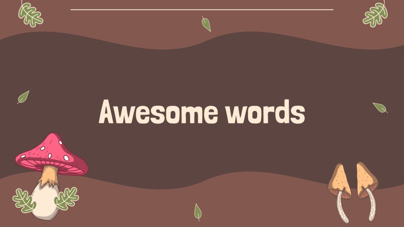 Mushrooms Theme Presentation