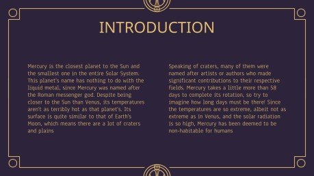 Art Deco Minitheme Presentation