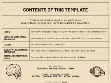 Anatomy Poster for High School Presentation