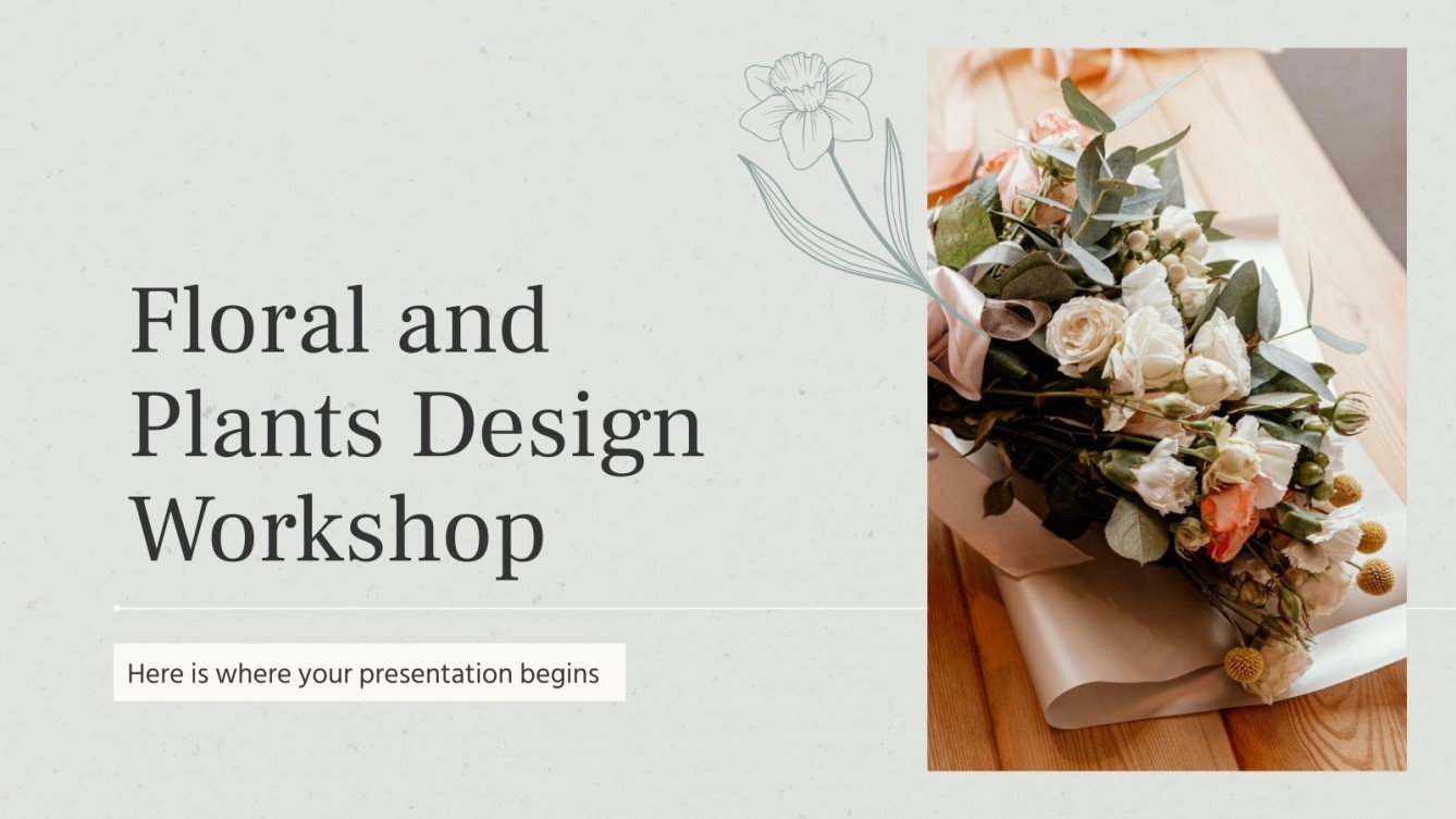 Free Google Slides and PPT Templates Style Floral & Plants