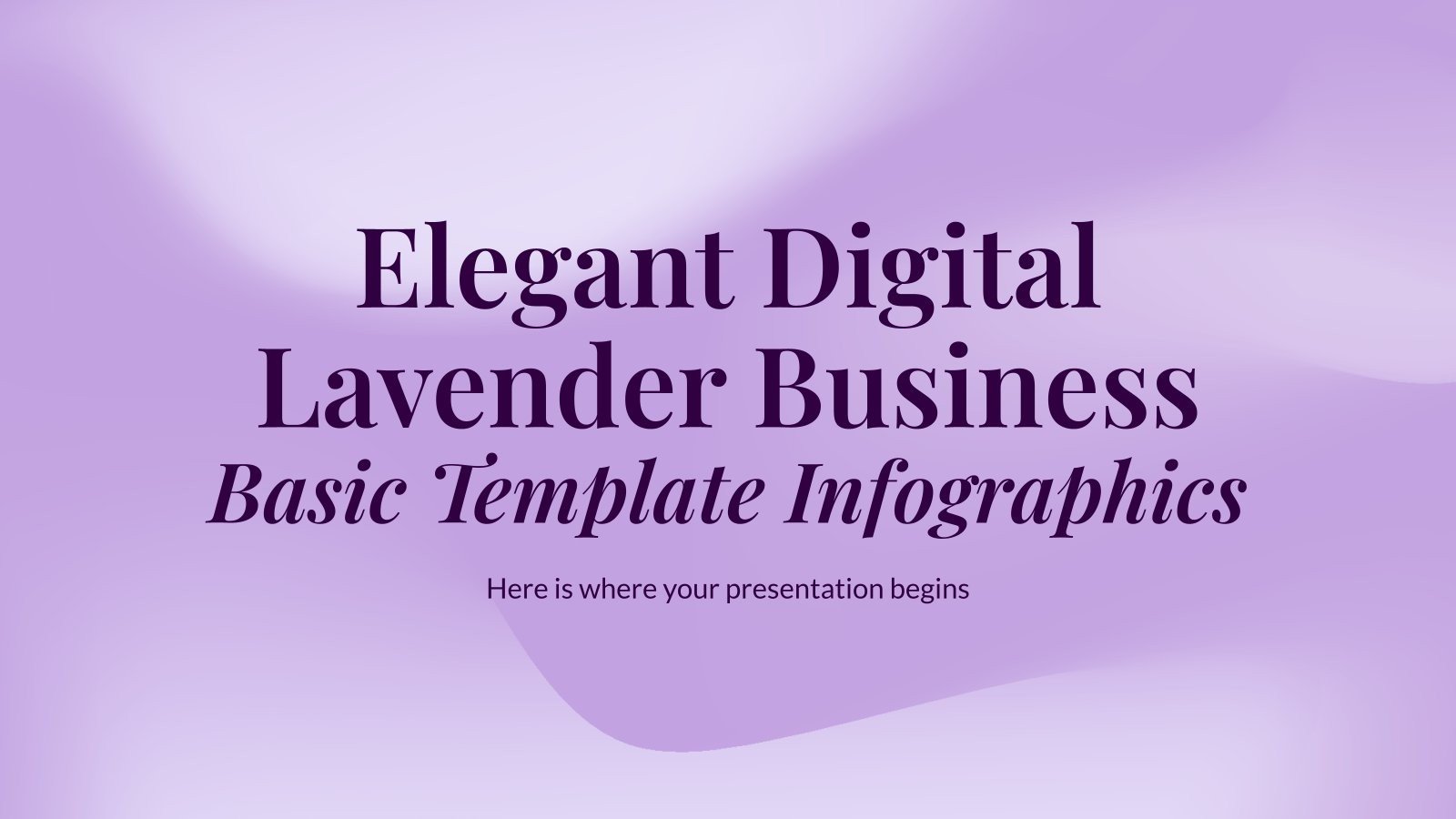 Elegant Digital Lavender Business Basic Template